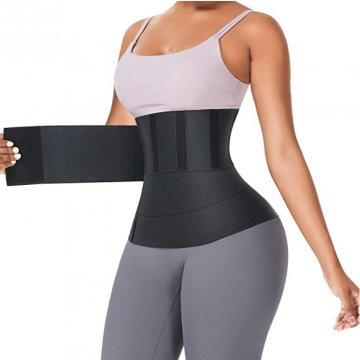 HACENOR Waist Trainer Tummy Wrap Belly Sweat Slimming Body shaper ...
